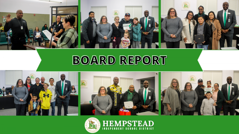 Hempstead ISD Board Recognizes Operations Employee of the Month | Hempstead ISD